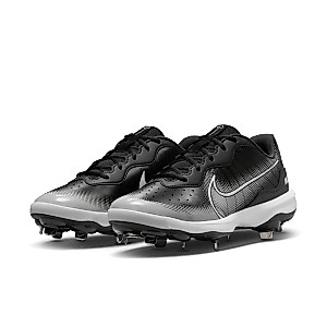 Nike Alpha Huarache Varsity 4 Low Metal Baseball Cleats Black | Gray Size 11.5 Medium