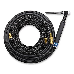 TIG Torch Kit, W-350, 25 ft., Braided