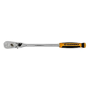 GEARWRENCH 3 Pc. 1/4", 3/8" & 1/2" Drive 90 Tooth Dual Material Locking Flex Head Ratchet Set - 81298T, Multi, One Size