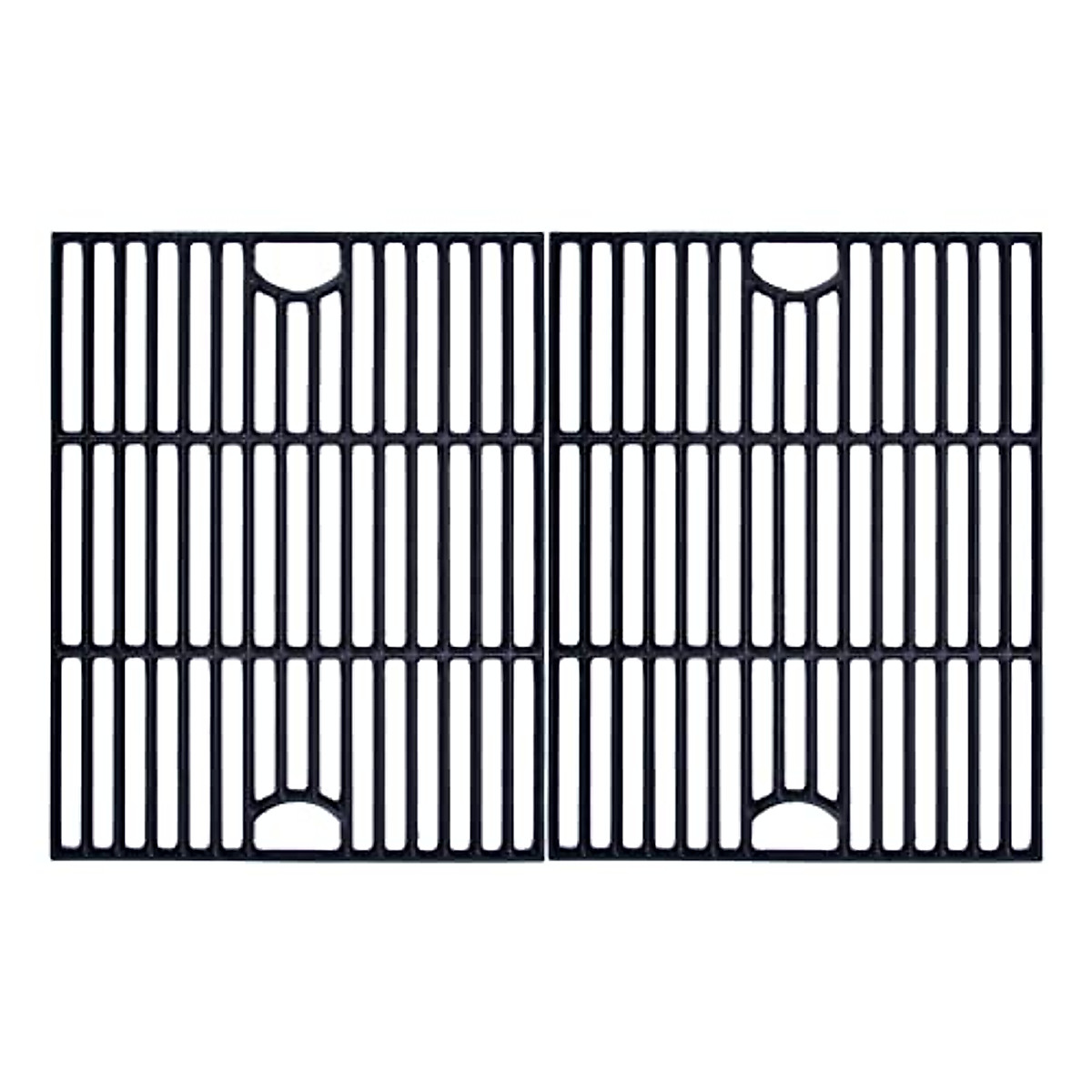 GGC 17 Inch Grill Grates Replacement for Nexgrill 4&5 Burner 720-0830H 720-0783E 720-0670A 720-888N, Kenmore 41516106210, Charbroil 463241113, 2PCS Cast Iron Cooking Grates(17" x 13 1/4" Each)