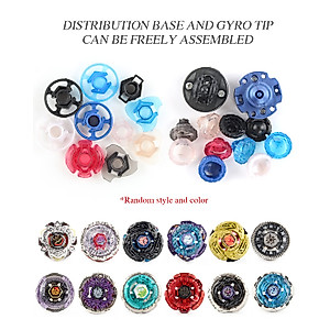 Bey Battling Top Toy Blade Set 12 Spinning Tops 3 Launchers Metal Fusion Gyro Game with Portable Storage Box Gift for Kids Children Boys Ages 6+… 12pcs