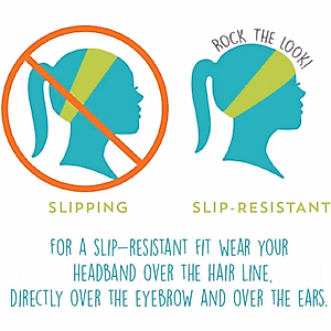 Calbeing Black Workout Headband for Women, Wide Headbands for Women, Sports Running Headband for Exercise, Gym Hairband Athletic Thick Non Slip Yoga Sweatband Fitness 5Pack