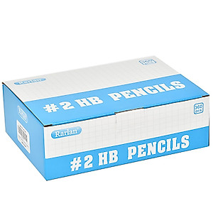 Rarlan Wood-Cased #2 HB Pencils, Pre-sharpened, 360 Count Bulk Pack