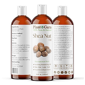 African Shea Nut Butter Oil 16 fl. oz. 100% Pure Natural Skin, Face, Hair Growth And Moisturizer. DIY Body Butters, Lotions, Creams, Lip Balm And Soap Making.