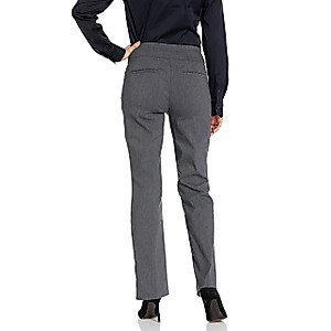 Briggs New York Womens Super Stretch Millennium Barely Boot Pull on Pants, Heather Grey, 16 US