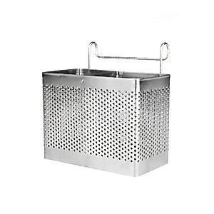 gofidin Kitchen Utensils Drying Rack Stainless Steel Flatware Silverware Caddie Holder Basket Organizer with Hook