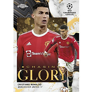 2021-22 Topps UEFA Champions League Chrome Soccer Hobby Box (18 Packs/4 Cards: 1 Auto)