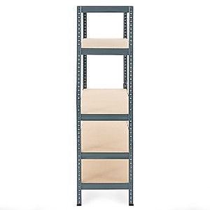 Trestles 36 x 72" Multipurpose 5 Tier Adjustable Storage Metal Frame Shelving Unit Boltless Utility Rack for Warehouses and Garages, 800 lb Capacity