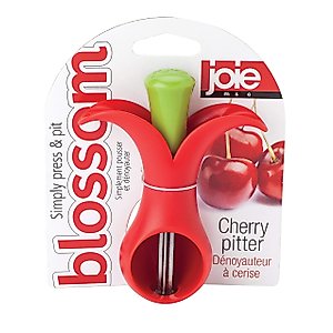 Joie Blossom Cherry Pitter, Red and Green, 1 Count