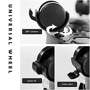 KRONDO Plant Caddy with Water Container, Heavy Duty Plant Stand with 4 Wheels, Round Flower Pot Mover Plant Saucer, Home Garden Planter Dolly Caster with Wheels Rolling Plant Tray