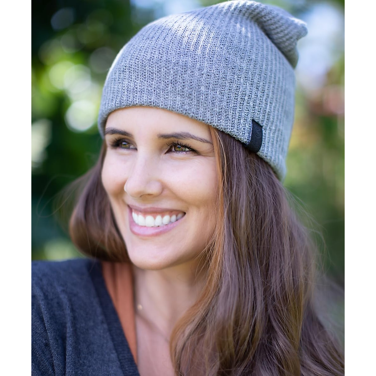 Revony Stretchy & Soft Ribbed Beanie - Extra Cozy, Extra Slouch - Perfect Winter Beanie for Men & Women Charcoal