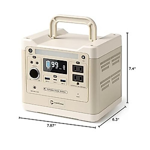 RAINBOW Portable Power Station 320W, 298Wh Backup LiFePO4 Battery, 2 x 110V/320W(Peak 640W) AC Outlets, Solar Generator for Outdoor Camping, Quick Charge for Home, Hiking