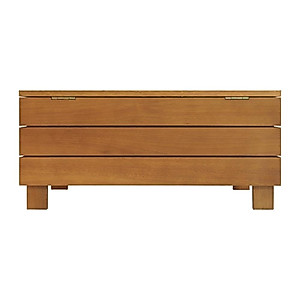 Outdoor Coffee Table - Weather-Resistant Eucalyptus Wood Patio Furniture Table with Lift Top Storage Compartment (Brown)