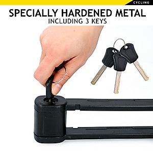 Dunlop Sport Bicycle Lock Black 85 x 7 x 5 cm