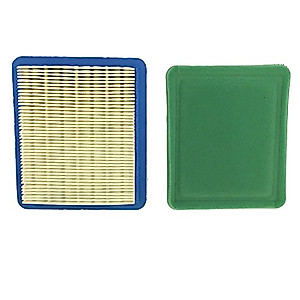 Raisman Air Filter and Pre-Filter Combo Compatible with Briggs 491588 491588S Air Filter and 491435 491435S Pre-Filter