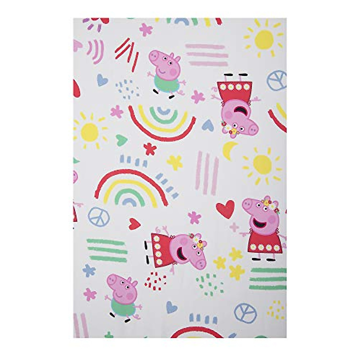 Peppa Pig Be Nice & Kind 4 Piece Toddler Bedding Set - Includes Comforter, Sheet Set - Fitted and Top Sheet + Reversible Pillow Case for Girls Bed, Pink