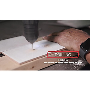 Drill America DWDGD1/4 1/4" Carbide Tipped Glass & Tile Drill Bit, DWDGD Series