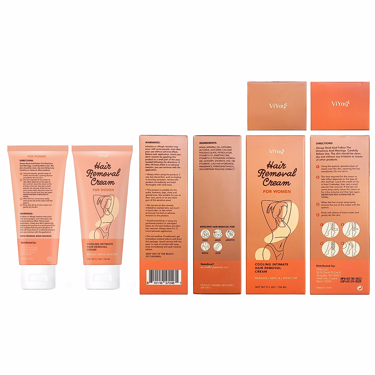 Hair Removal Cream for Women, Intimate Hair Removal Cream, Hair Removal Cream Sensitive Skin, Private Hair Removal Cream For Public Hair, Hair Remover Cream, Depilatory Cream for Pubic Hair, Body & Bikini Hair Removal Cream, For All Skin Types,150ml