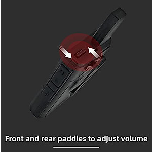 Retevis RT18 Dual PTT 2 Way Radios, Walkie Talkies with Earpiece, Metal Clip, Handsfree, Portable FRS Two Way Radios Rechargeable for Restaurant School Hospital Retail (10 Pack)