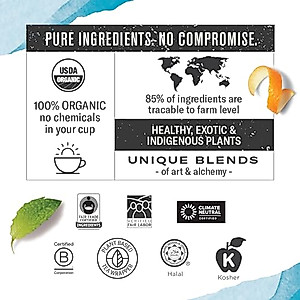 Numi Organic Tea By Mood Gift Set, 40 Tea Bag Assortment, Premium Organic Black, Pu-erh, Green, Maté, Rooibos & Herbal Teas