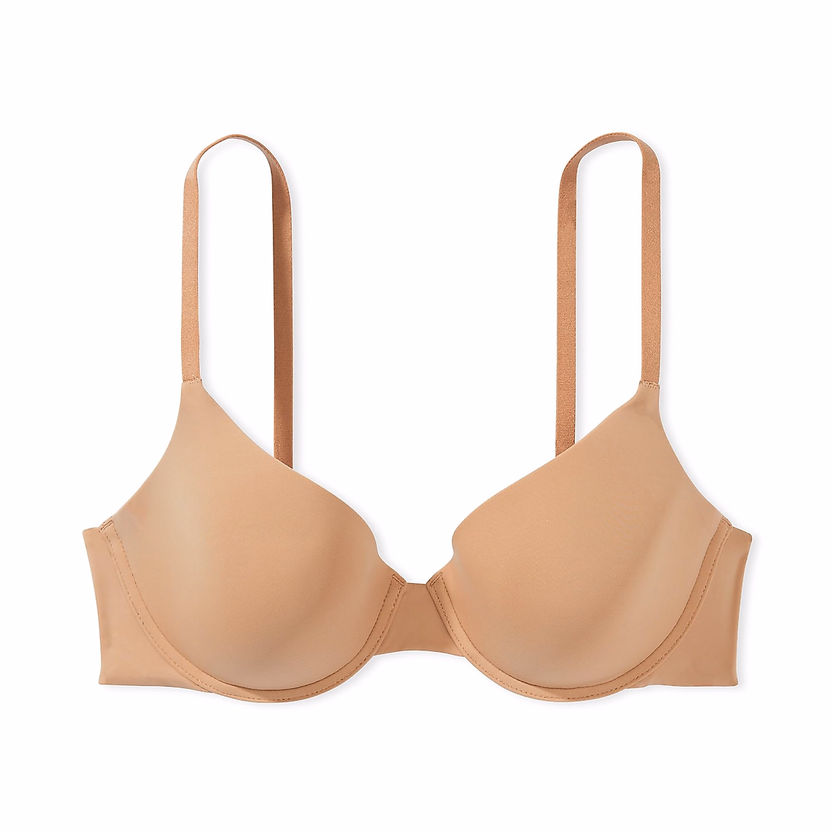 Victoria's Secret T Shirt Demi Bra, Lightly Lined, Smoothing, Bras for Women, Beige (34C)