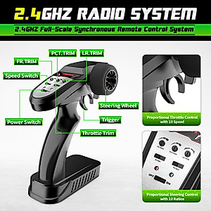 Hosim VENUM 1:8 RC Cars for Adults Fast 80+KMH, Remote Control Truck 4X4 All Terrains Waterproof 2.4GHZ Off Road Hobby Grade Large High Speed RC Monster Truck with 3S Battery