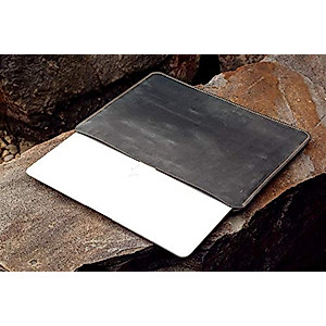 Grey leather macbook pro 13 15 inch case sleeve, gray leather macbook air 11 13 inch case sleeve, leather macbook 12 inch case MACX09S