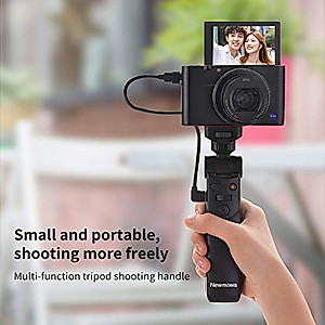 Newmowa Mini Shooting Grip vlog Camera Grip for Sony Vlogger Grip for Sony ZV1 RX100 VII RX100M2 RX100M3 RX100M4 RX100M5 RX100M7 A6000 a6100 a6300 A6400 A6500 A6600