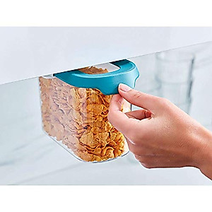 Joseph Joseph CupboardStore Airtight Easy Pour Food Container 3M Tape Undershelf Storage Hanger, 3-Piece Set - Large, Opal