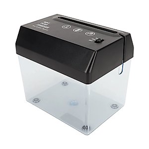 USB Paper , A6 Micro Cut Paper with Letter Opener Function Portable Mini Paper for Paper, Invoices, Receipts, PP Plastic, USB or Battery Powered