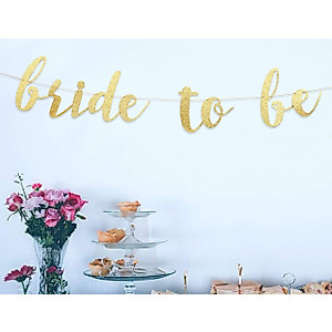 Gold Bride to Be Banner - Bride to Be Banner,bridal Shower Banner,engagement Banner,bachelorette Party Banner,bride Decoration Party Banner