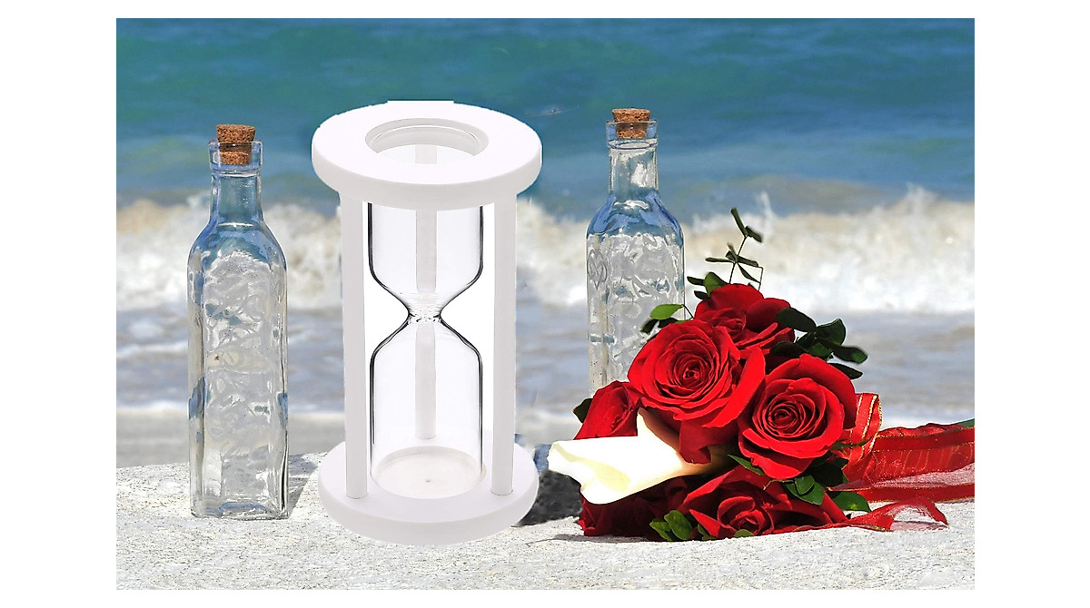 Personalized Fillable Hourglass Sand Timer for Weddings