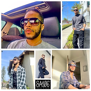 SA106 Oversize Large Thin Plastic Racer Mens Sport Sunglasses Black