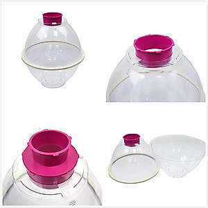 nLn Hope DIY Balloon Stuffing Machine,Expander Extractor for Balloon Rose Bouquet Wedding Christmas Birthday Party Gift Art Balloons Filling Decoration Supply,Transparent,15.2*15.2*13.1 inch(BZJ-37)