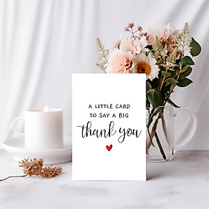 RUALOVE Funny Thank You Card, Simple Thanks Card Appreciation Card Gift Supportive Card For Boss Coworker Teacher, Cute Thank You Gift Friendship Thanks Gift for Friend Him Her