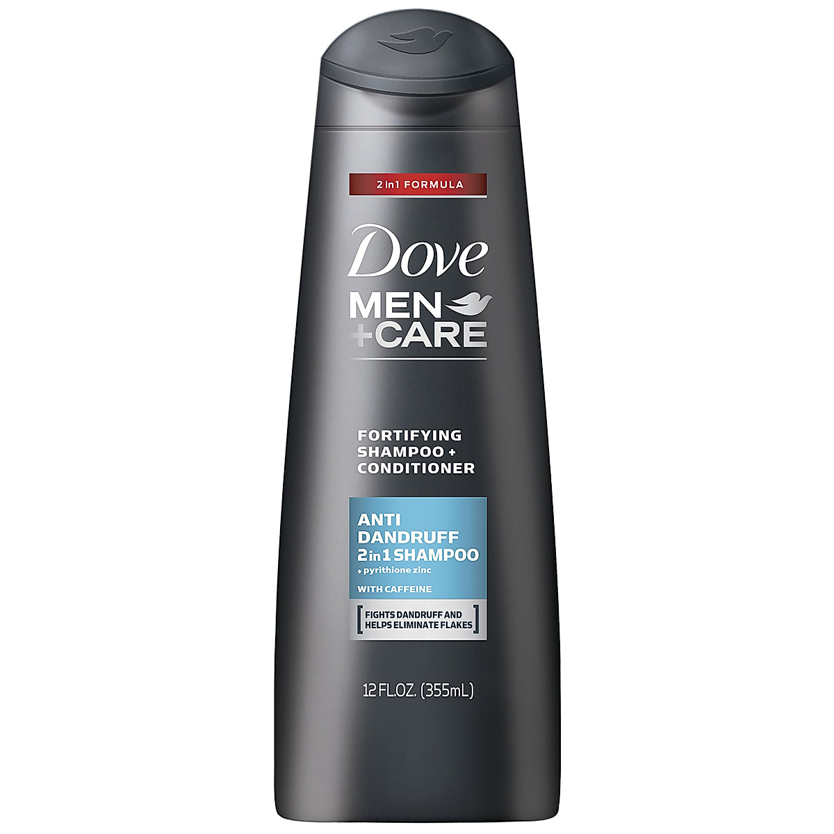 Dove Men+Care 2 in 1 Shampoo and Conditioner, Anti Dandruff, 12 oz
