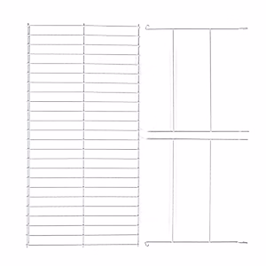 Rubbermaid Universal Closet 24 Inch Long Durable Steel Custom Wire Hanging Added Storage Shelf Accessory, White