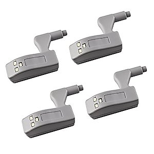 BAZZ Integrated LED Hinge Gadget Closet and Drawer Light, Wireless, Easy Installation, Batteries Included, Long-Lasting, 2.75-in, White