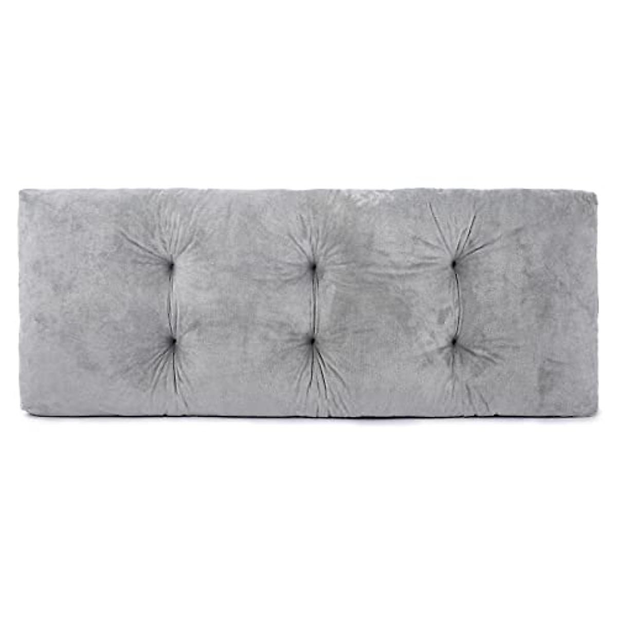 JAMPAYANG Bench Cushion, Non-Slip Tufted Bench Cushions for Swing, Shoe Storage, Window Seat (36"x14", Grey)