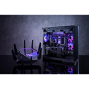 ASUS ROG Rapture GT-AXE16000 Quad-band WiFi 6E Extendable Gaming Router, 6GHz Band, Dual 10G Ports, 2.5G WAN Port, ASUS RangeBoost Plus, Triple-level Game Acceleration, VPN Fusion, AiMesh Compatible