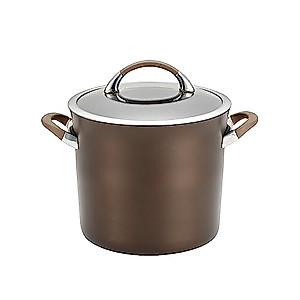 Circulon Symmetry Dishwasher Safe Hard Anodized Nonstick Cookware Pots and Pans Set, 11-Piece, Chocolate