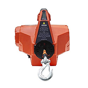 Prowinch Portable Electric Winch Hoist 1000 lbs. Rechargeable Battery Powered with Wireless Remote Control System 24V