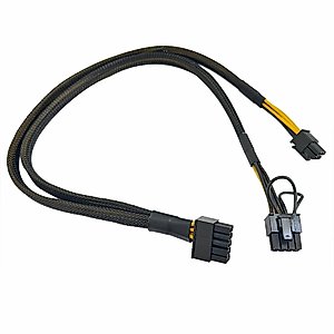 Zahara 50cm 10pin to 6+8(pin) Power Adapter PCIE Cable Replacement for HP ProLiant DL380 G9 DL380E DL380 G8 and GPU