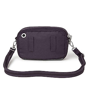 Baggallini womens Crossbody Handbag, Blackberry Antitheft, One Size US