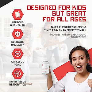 Bovine Colostrum Chewable Tablets - TBR Labs - with Immunoglobulins and Lactoferrin - for Immune & Gut Health, USA Sourced, 100% First Milking - Strawberries & Cream - 180 Tablets (90 Servings)