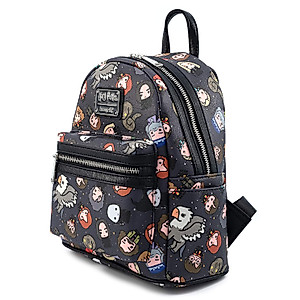 Loungefly Harry Potter Characters All Over Print Womens Double Strap Shoulder Bag Purse