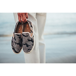 OLUKAI Women's Pehuea Pa'i Slip-On Sneakers, Lightweight Shoes, All-Day Comfort, Breathable Mesh Design, Soft Pink/Ke Au Camo, 7.5