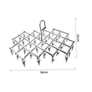 BESPORTBLE Collapsible Clothes Rack Indoor Clothes Drying Rack Hanging Clothes Drying Rack Diaper Drying Hanger Sweater Hangers Stainless Steel Laundry Rack Non- Hangers Clothes Racks