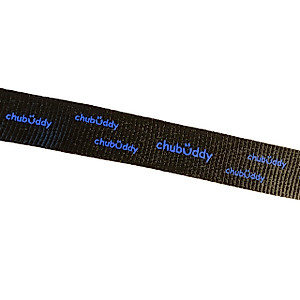 chubuddy Chewy Holders Set of 2 in Black - 2 black tether-bracelets & 2 natural straps