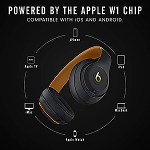 Beats Studio3 Wireless Noise Cancelling Over-Ear Headphones - Midnight Black with AppleCare+ (2 Years)